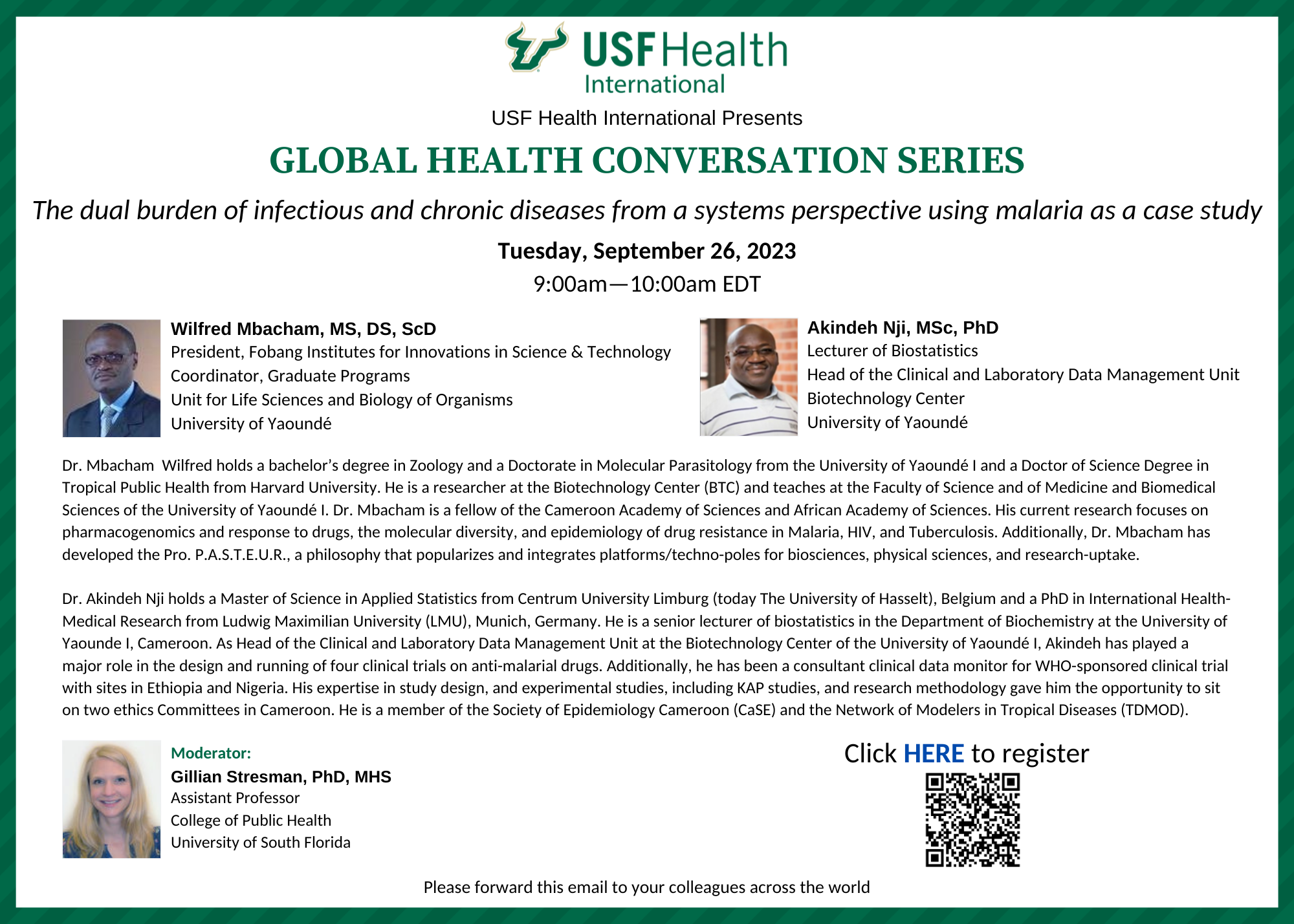 Global Health Conversation Series | USF Health