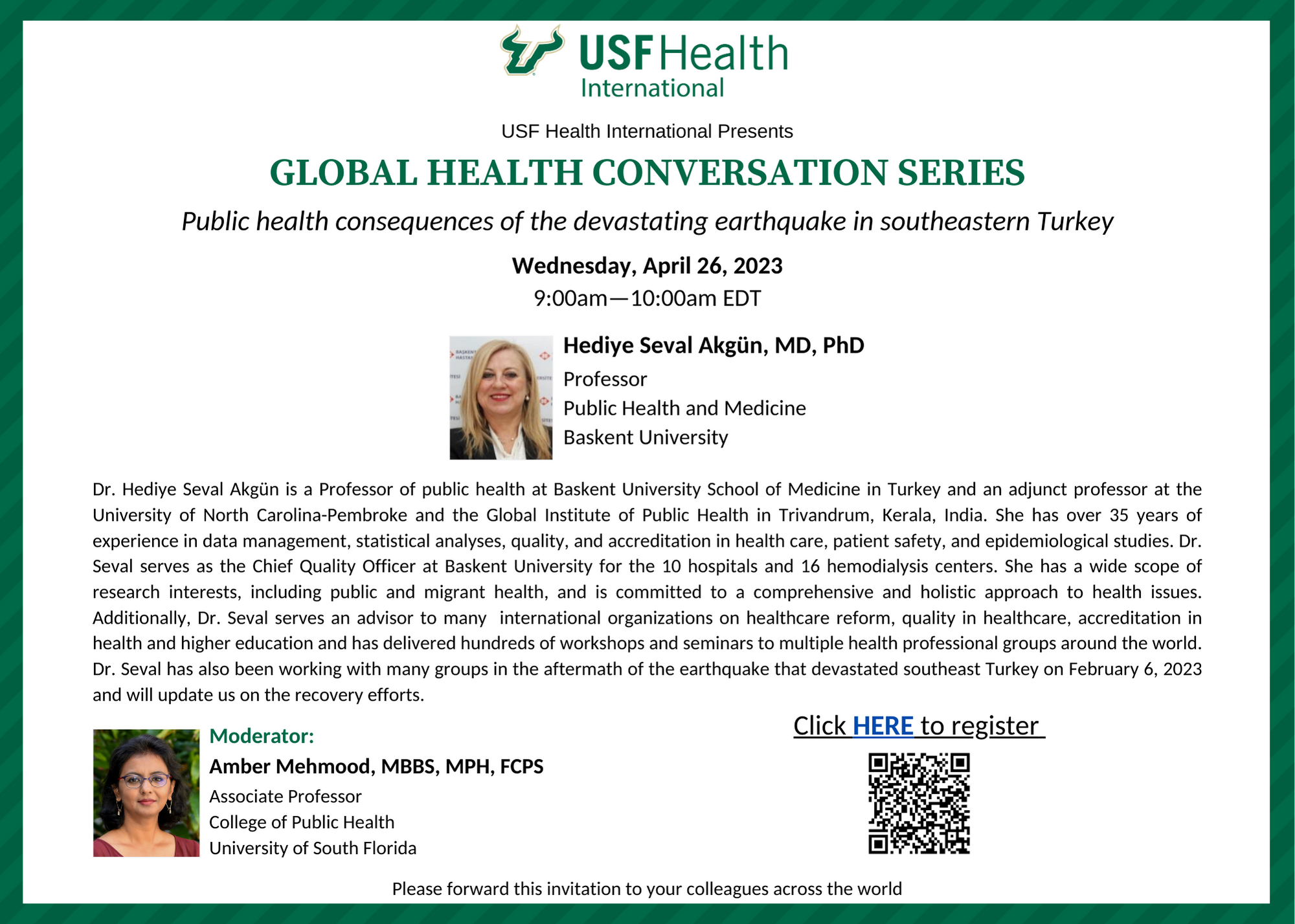 Global Health Conversation Series | USF Health